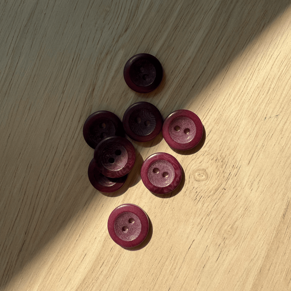 Wide Rimmed Corozo Buttons - 0.6" (sold by the button) – Fluid + Drape