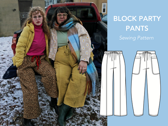 DIGITAL PATTERN - Block Party Pants Pattern – Fluid + Drape
