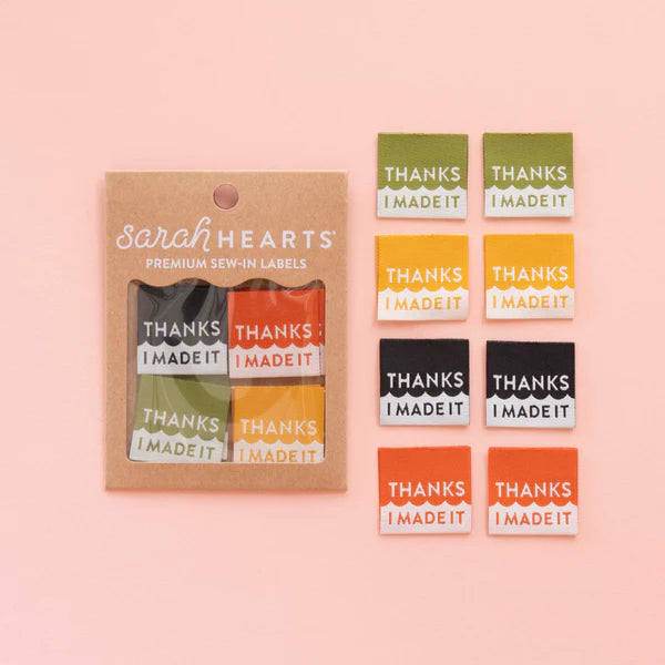 "Thanks I Made It" Multicolor Labels – Fluid + Drape